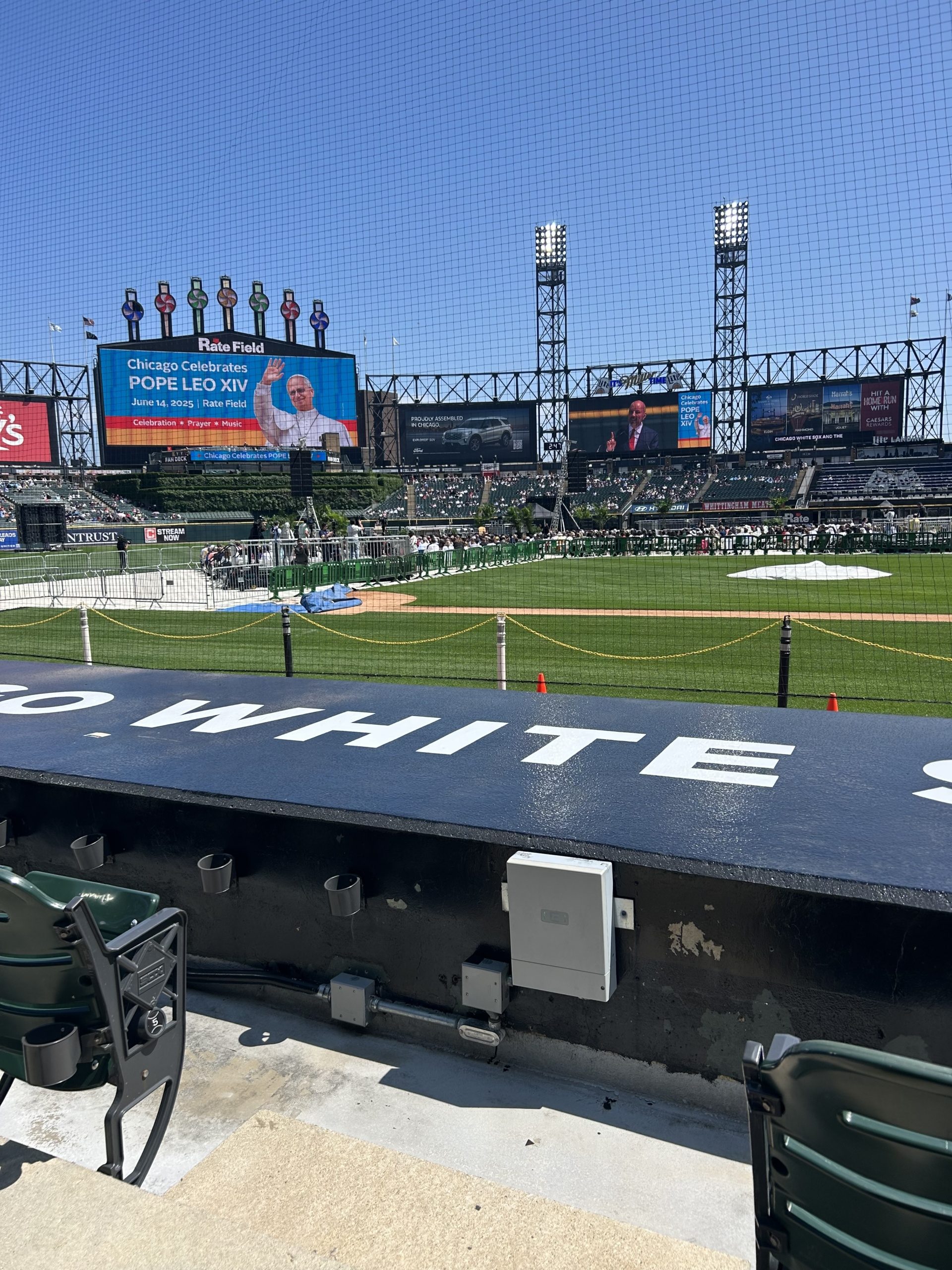 Loyola attends Mass for Pope Leo XIV at White Sox park